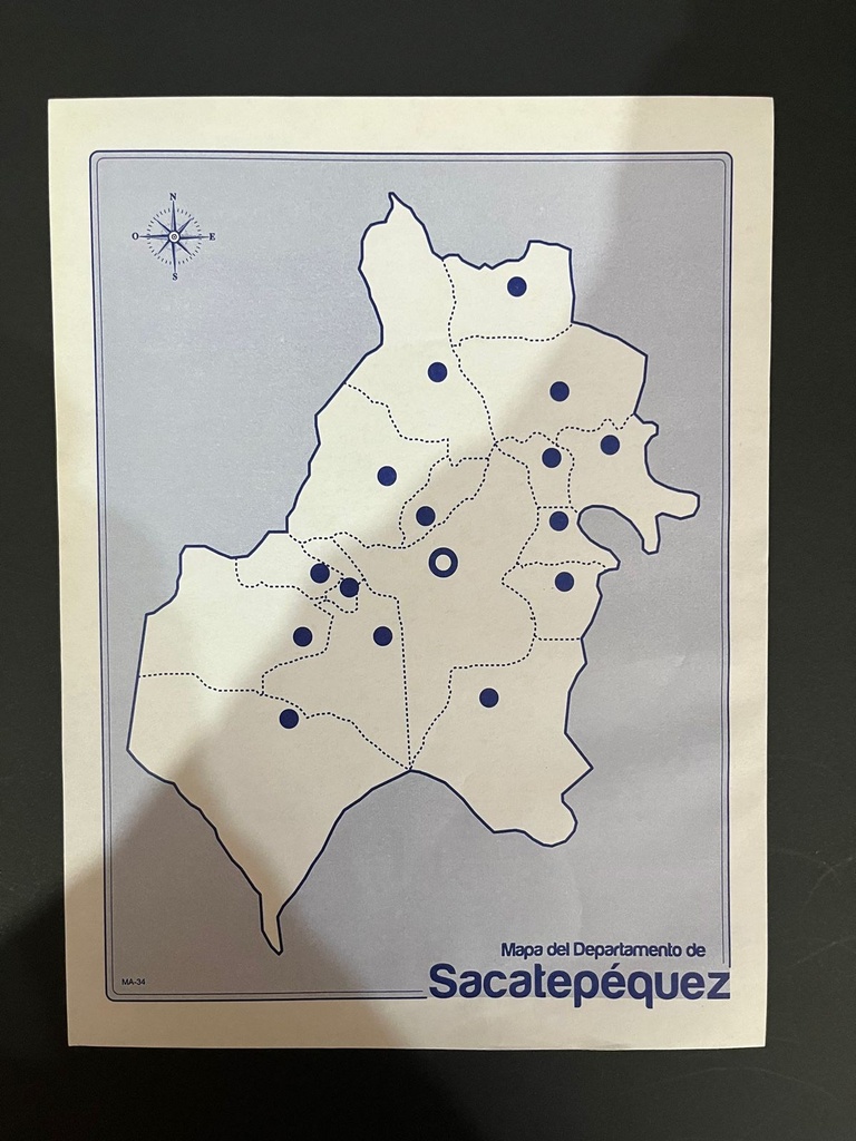 MAPA DE SACATEPEQUEZ | Distribuidora los escudos
